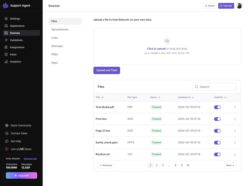 Botsonic App Integration with Zendesk Support